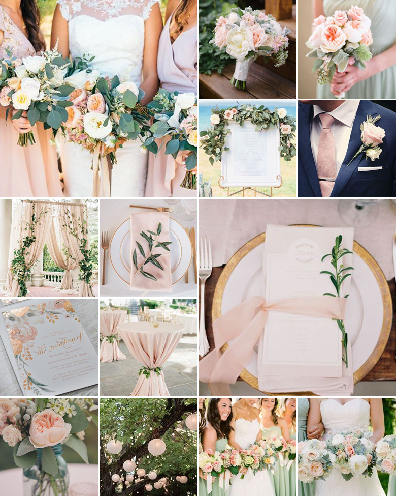 Sage and Blush Wedding Combinations Sage and Blush Wedding Combinations